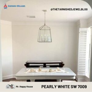 Pearly White SW 7009 from Sherwin Williams | Mr. Happy House